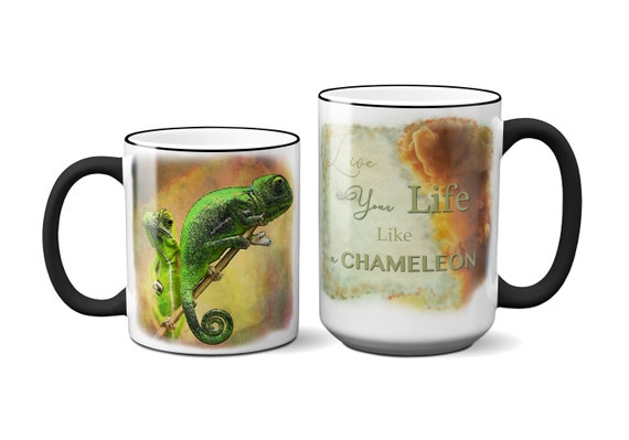 Chameleon Coffee or tea Mug Chameleon Personalized - Etsy.de