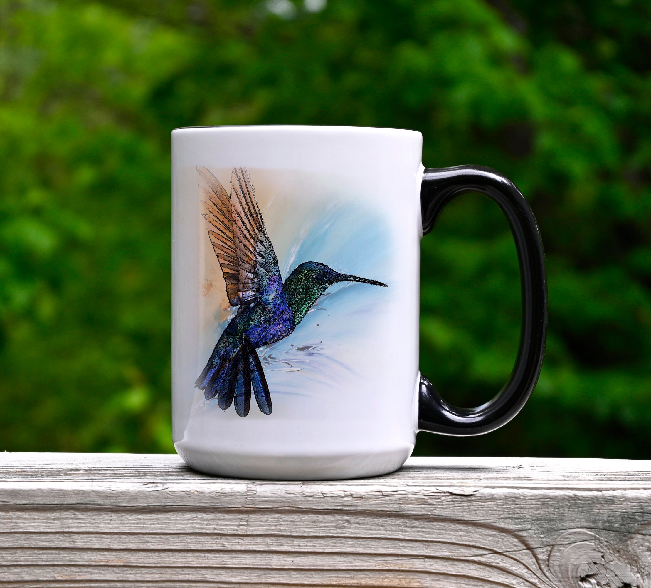 Hummingbird Coffee or tea Mug Hummingbird Personalized | Etsy