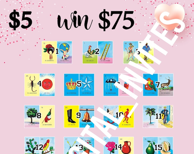 Loteria Boards, Loteria Board - Etsy