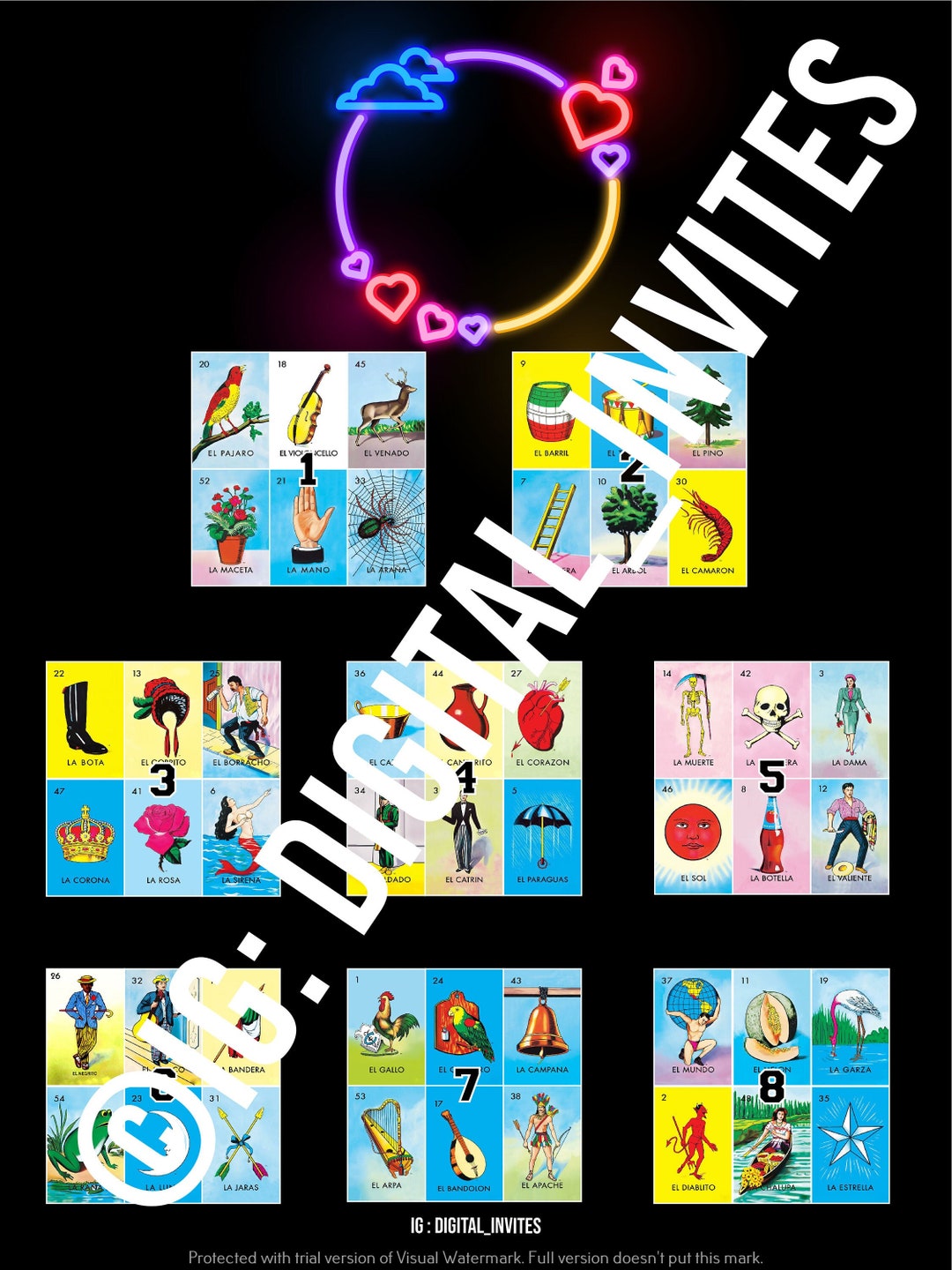 Loteria Board, Loteria, Loteria Tabla, Loteria Boards, Tablas De ...