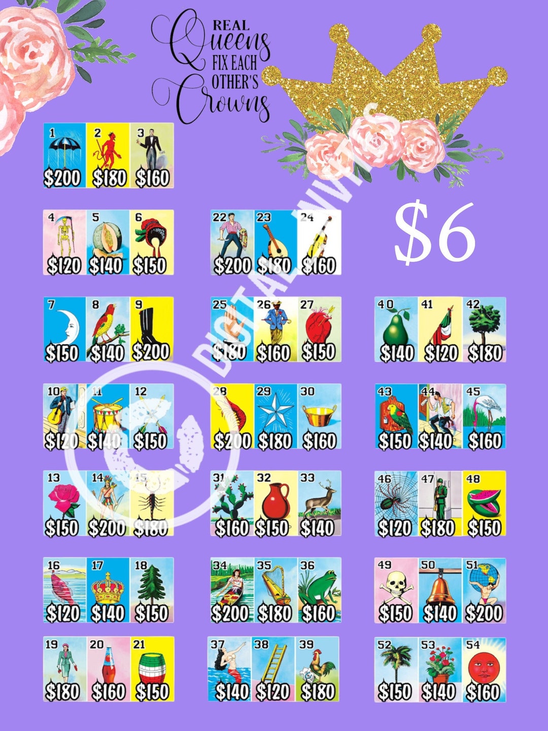 Loteria Boards, Loteria Board - Etsy