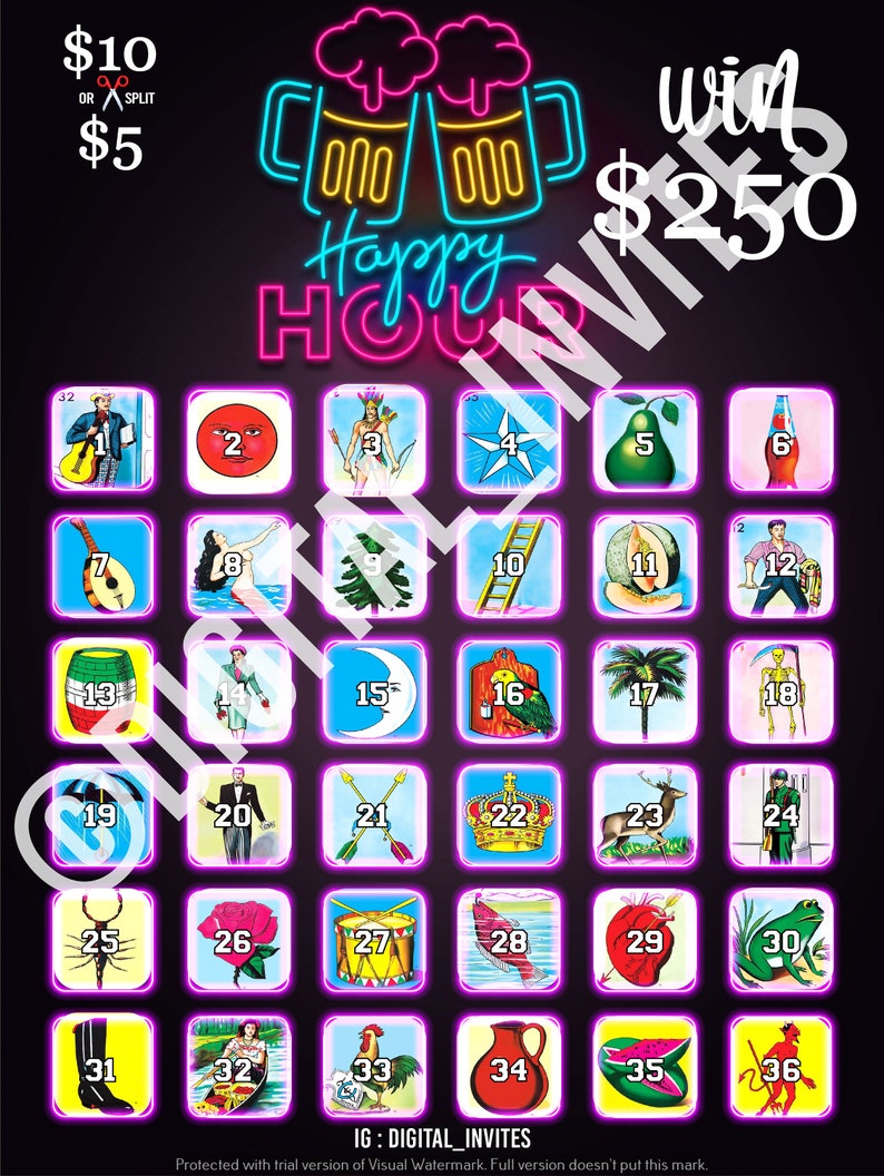 Loteria Board - Etsy