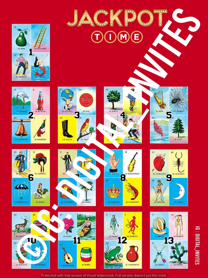 Loteria Board, Loteria, Loteria Tabla, Loteria Boards, Tablas De ...