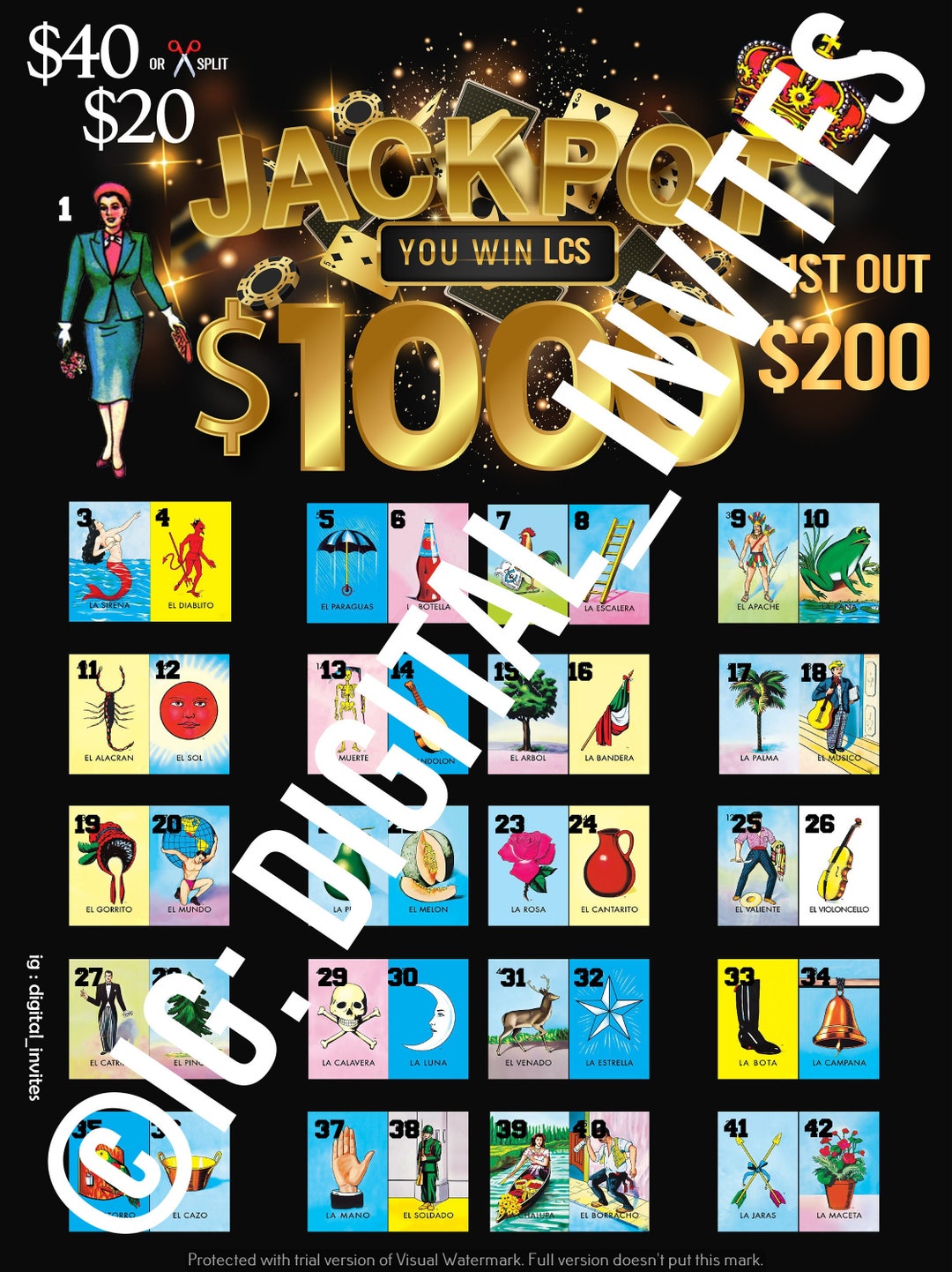 Loteria Board - Etsy