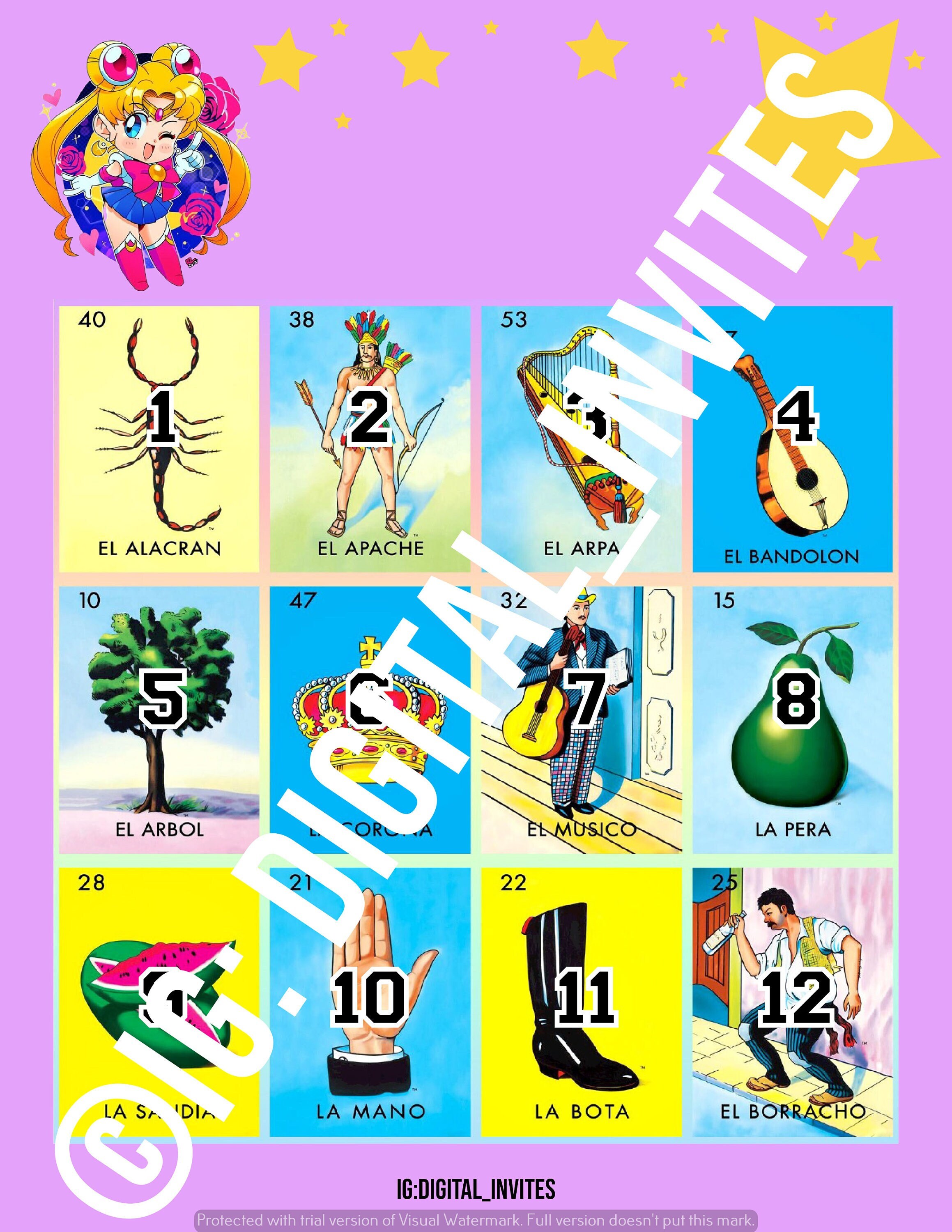 Loteria Board, Loteria, Loteria Tabla, Loteria Boards, Tablas De ...