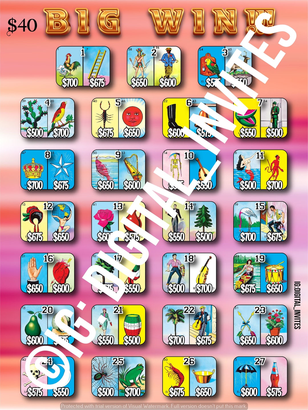 Loteria Board, Loteria, Loteria Tabla, Loteria Boards, Tablas De ...