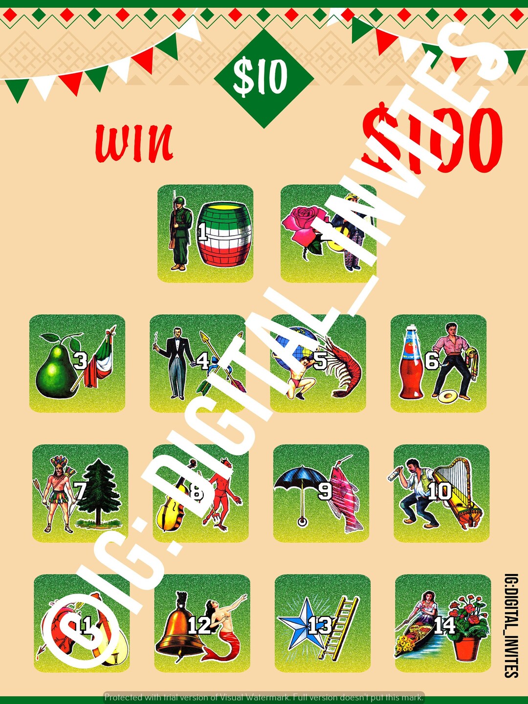 Loteria Board, Loteria, Loteria Tabla, Loteria Boards, Tablas De ...
