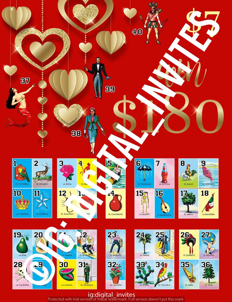 Loteria Boards, Loteria Board - Etsy