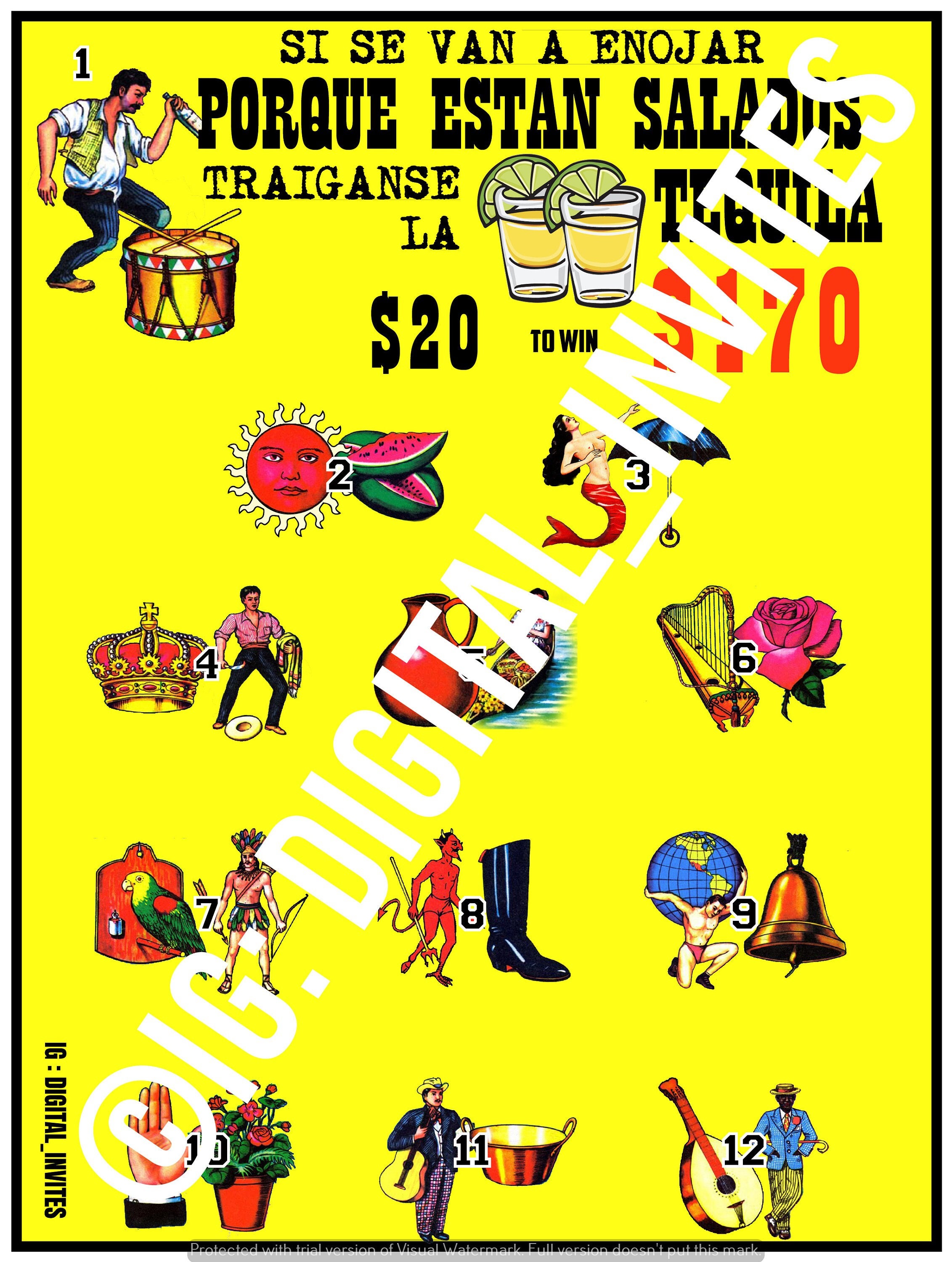 Loteria Board, Loteria, Loteria Tabla, Loteria Boards, Tablas De ...