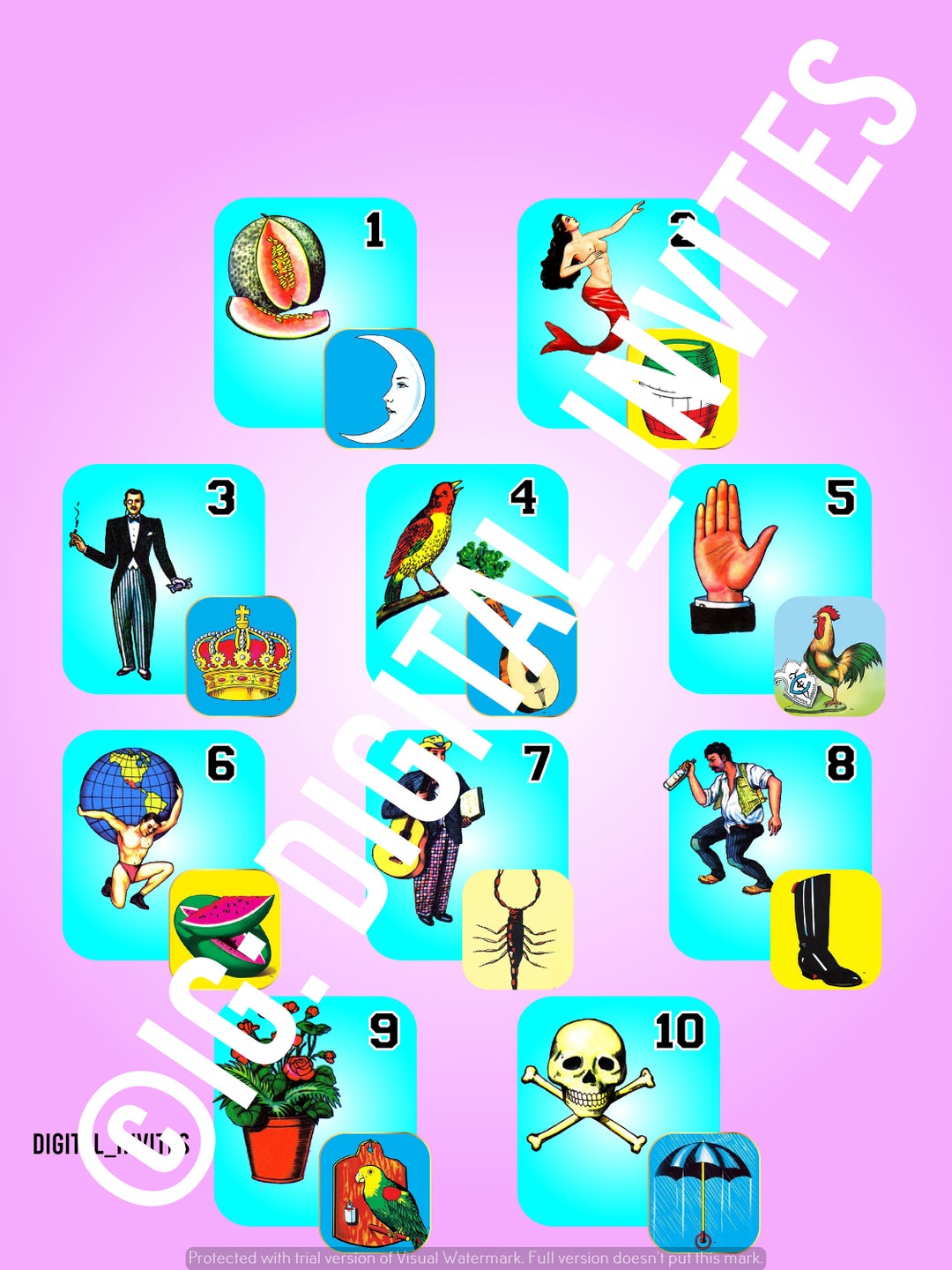 Loteria Board, Loteria, Loteria Tabla, Loteria Boards, Tablas De ...