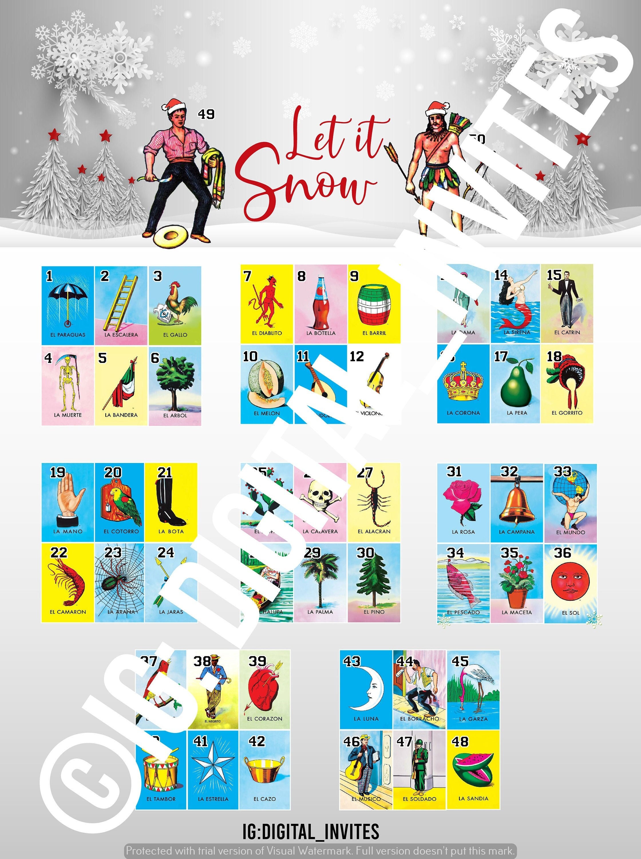 Loteria Boards, Loteria Board - Etsy