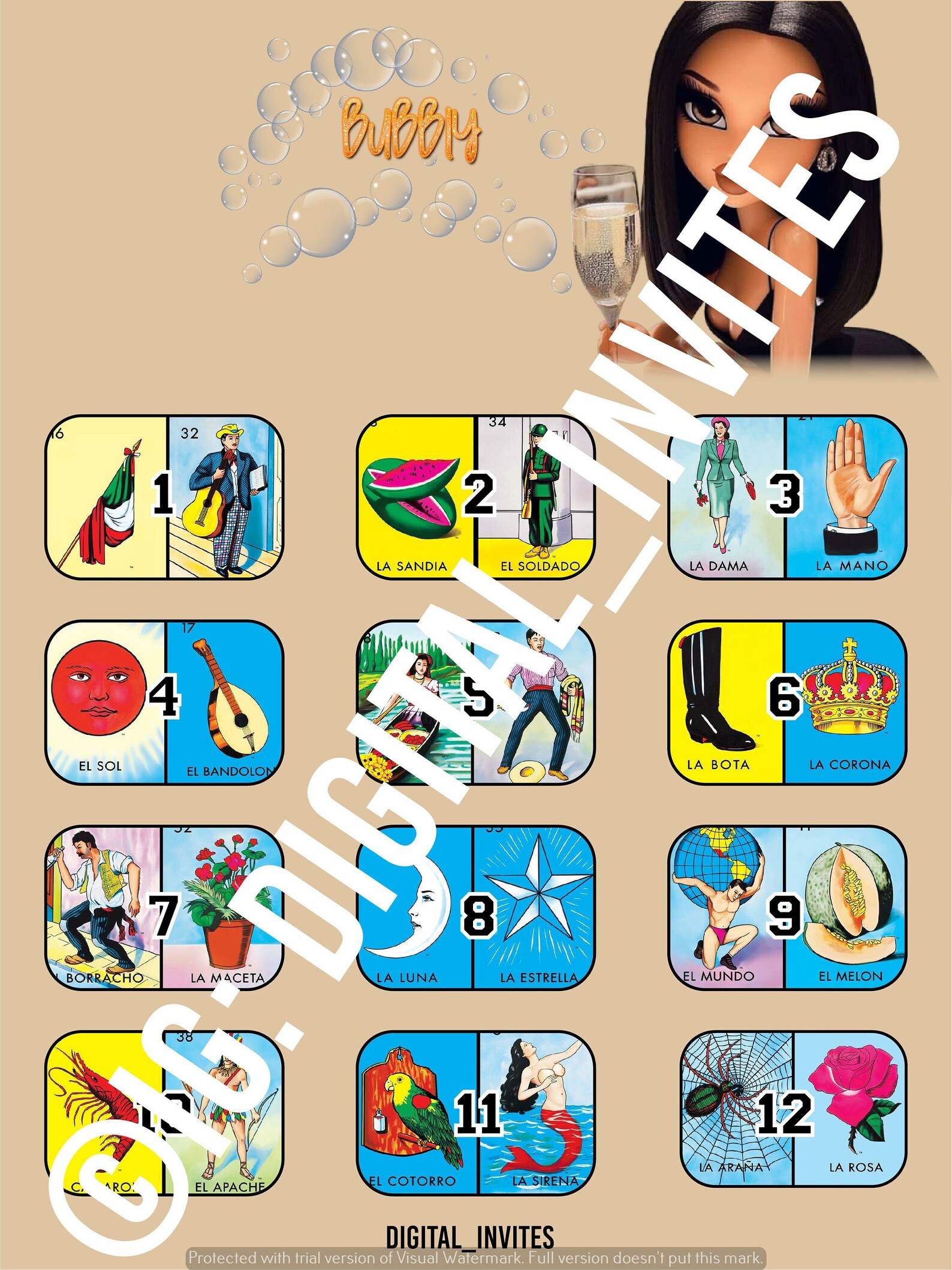 Loteria Board, Loteria, Loteria Tabla, Loteria Boards, Tablas De ...