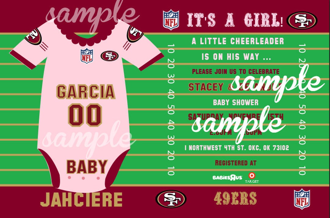 49ers Baby Shower Invitation - Etsy