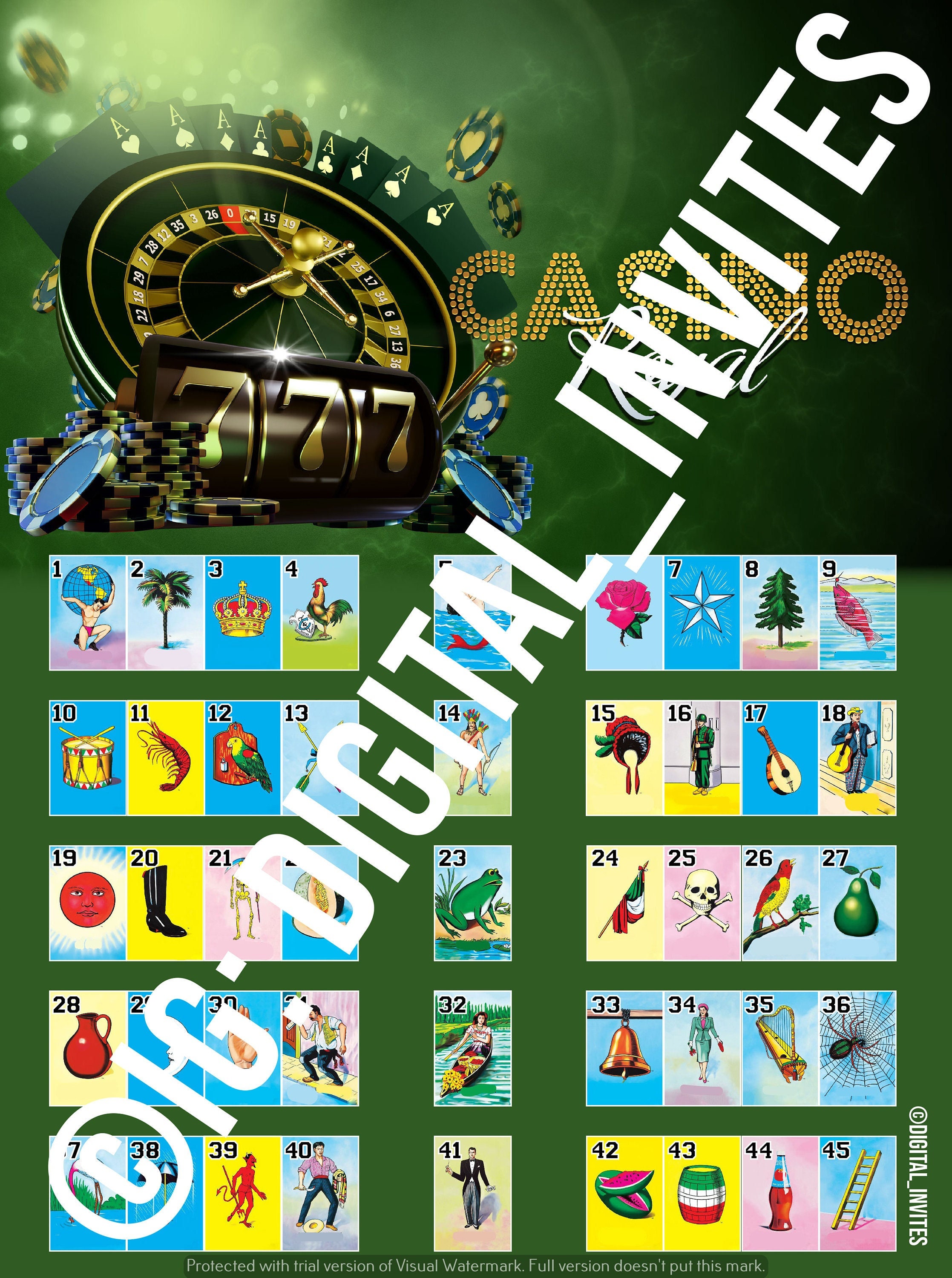 Loteria Board, Loteria Boards - Etsy