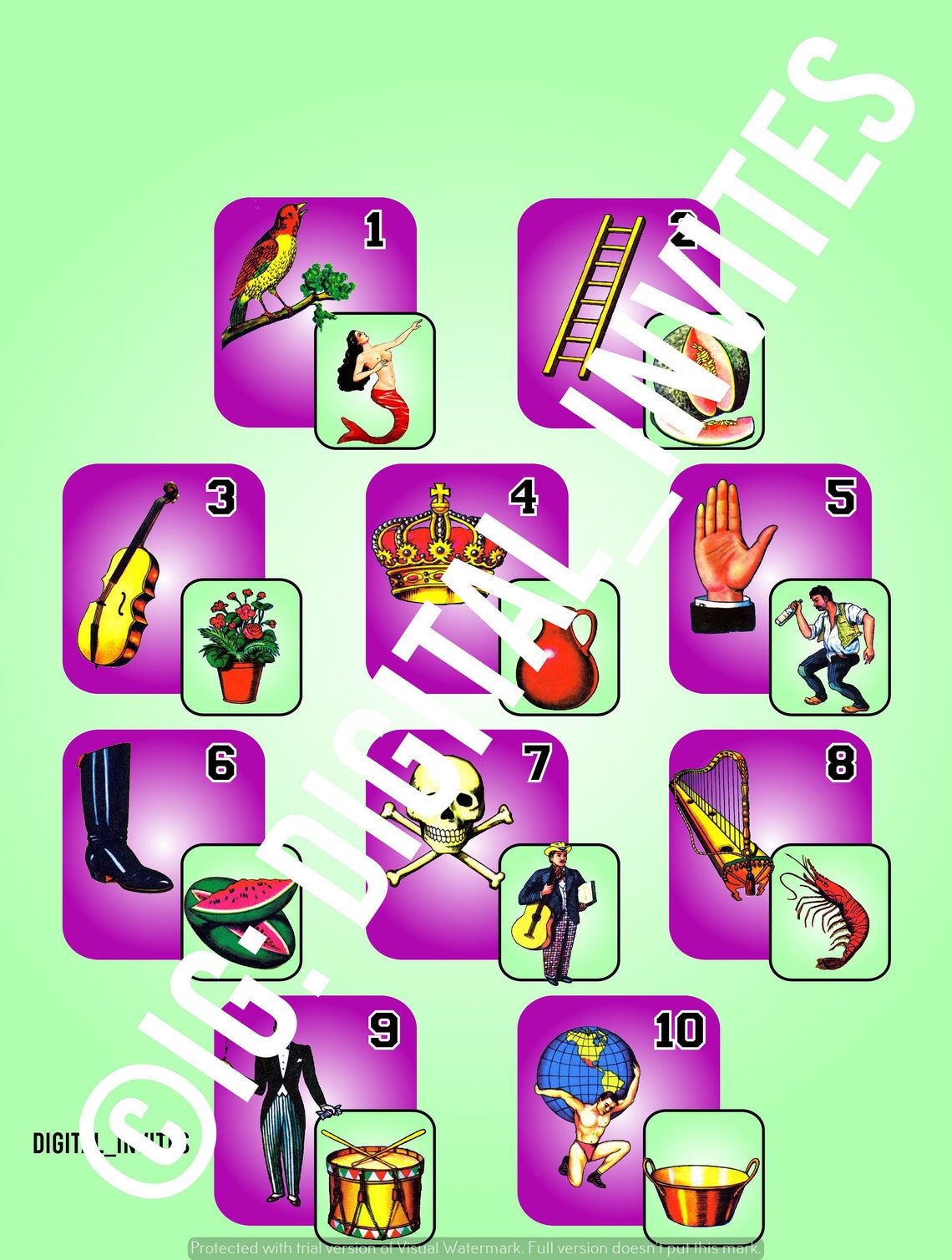 Loteria Board, Loteria, Loteria Tabla, Loteria Boards, Tablas De ...