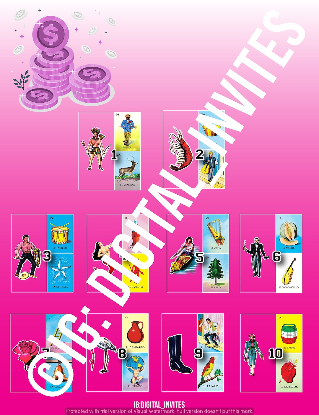 Loteria Board, Loteria, Loteria Tabla, Loteria Boards, Tablas De ...