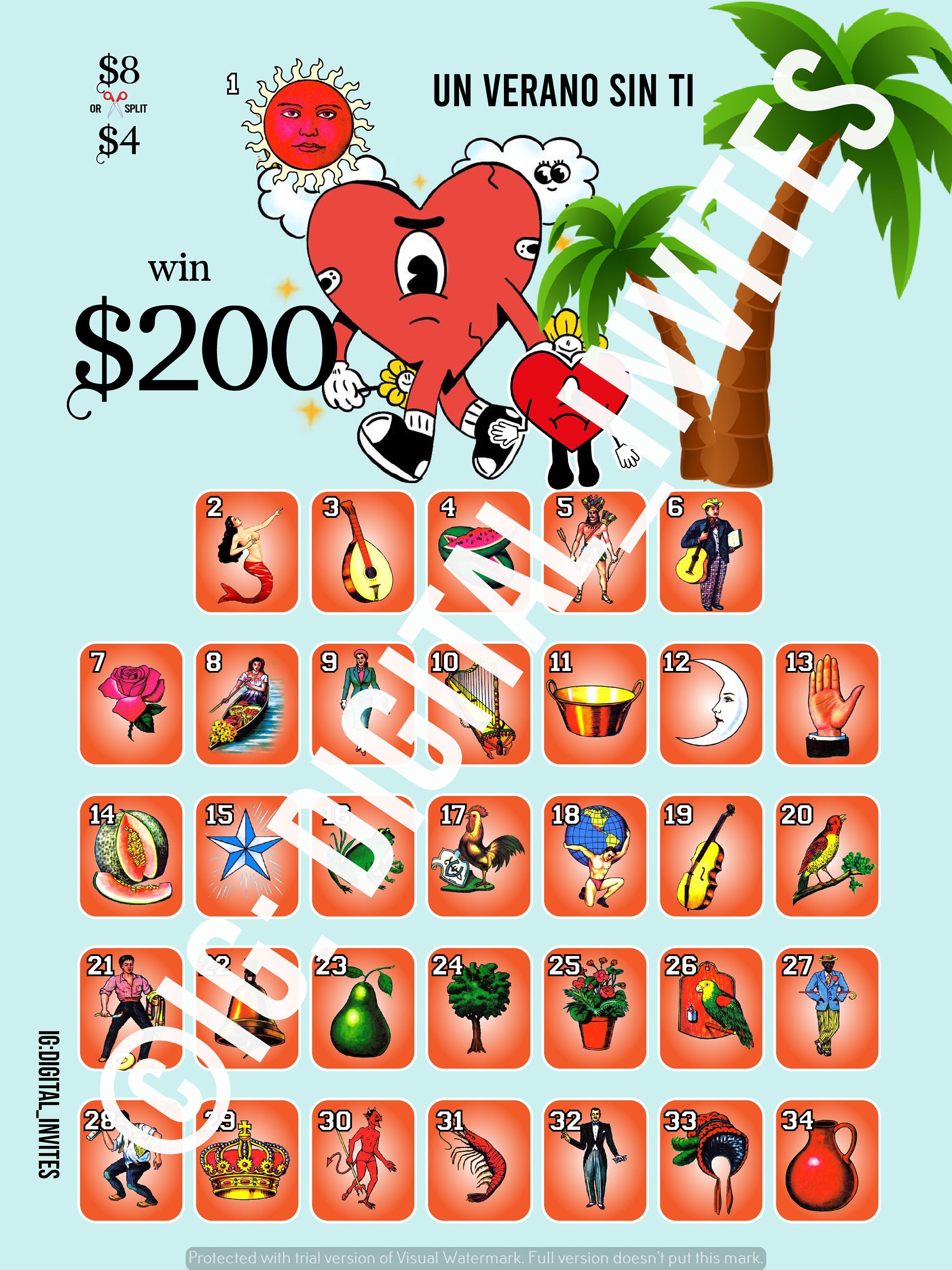 Loteria Boards, Loteria Board - Etsy