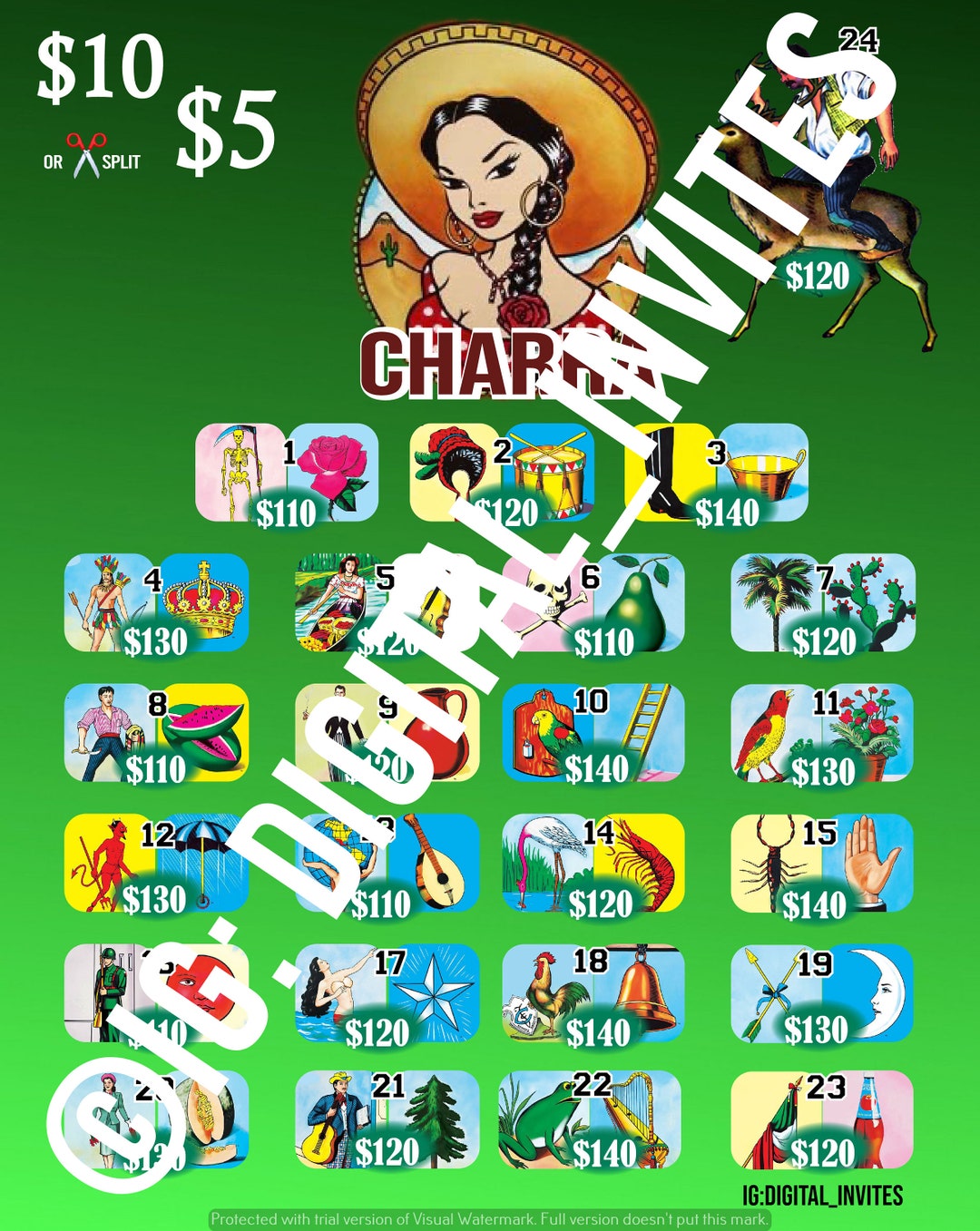 Loteria Boards, Loteria Board - Etsy