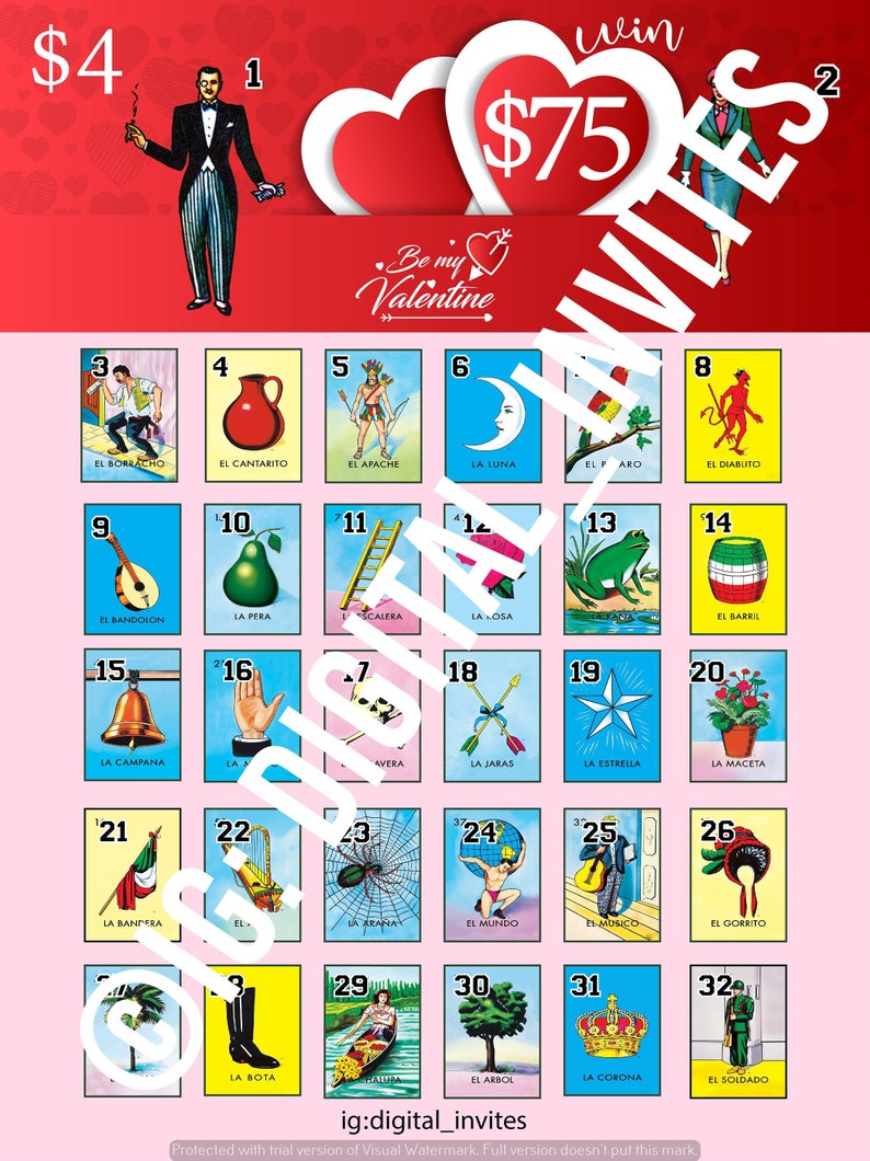 Loteria Boards, Loteria Board - Etsy