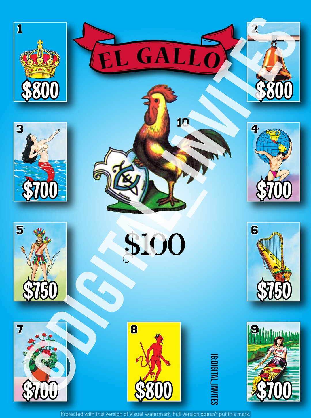 Loteria Board - Etsy