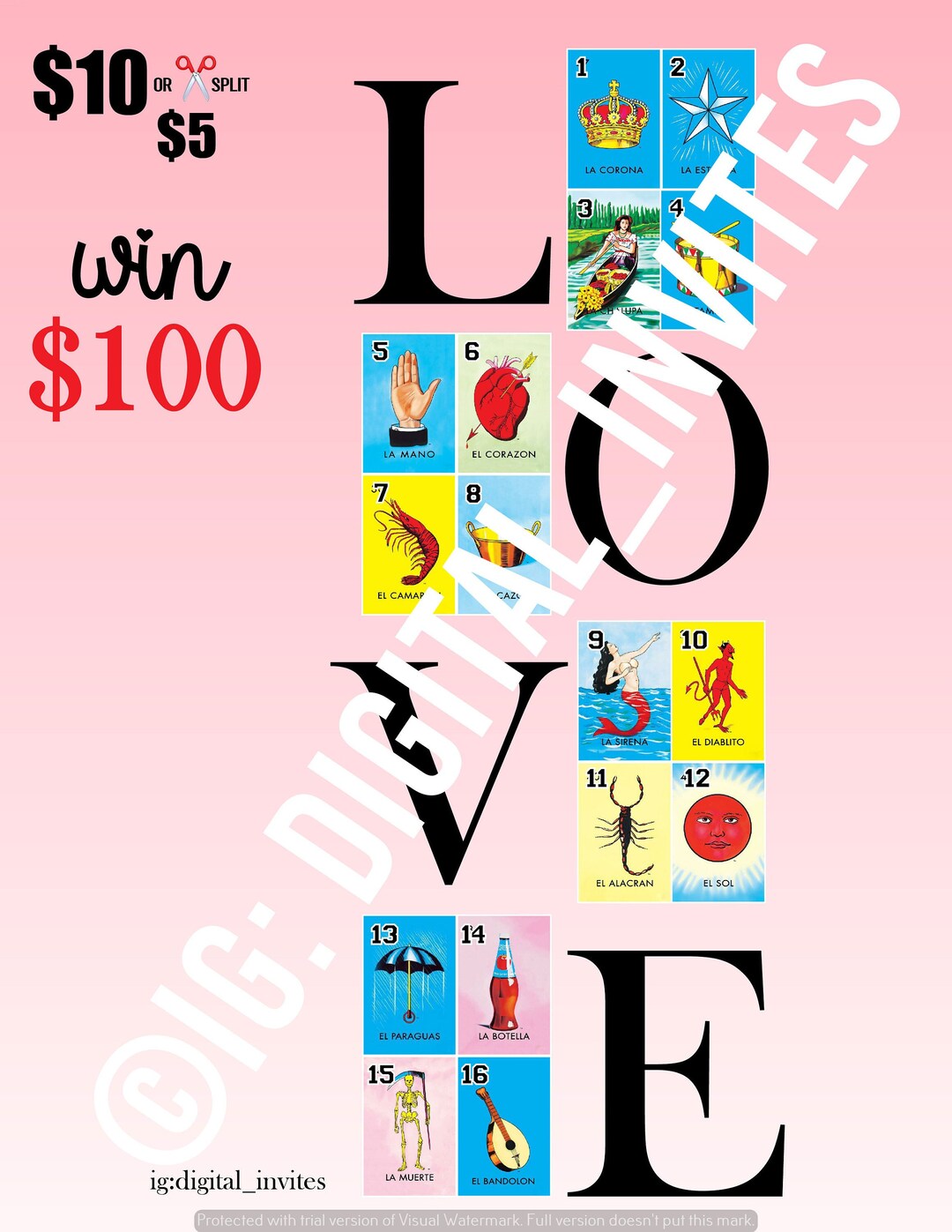 Loteria Boards, Loteria Board - Etsy