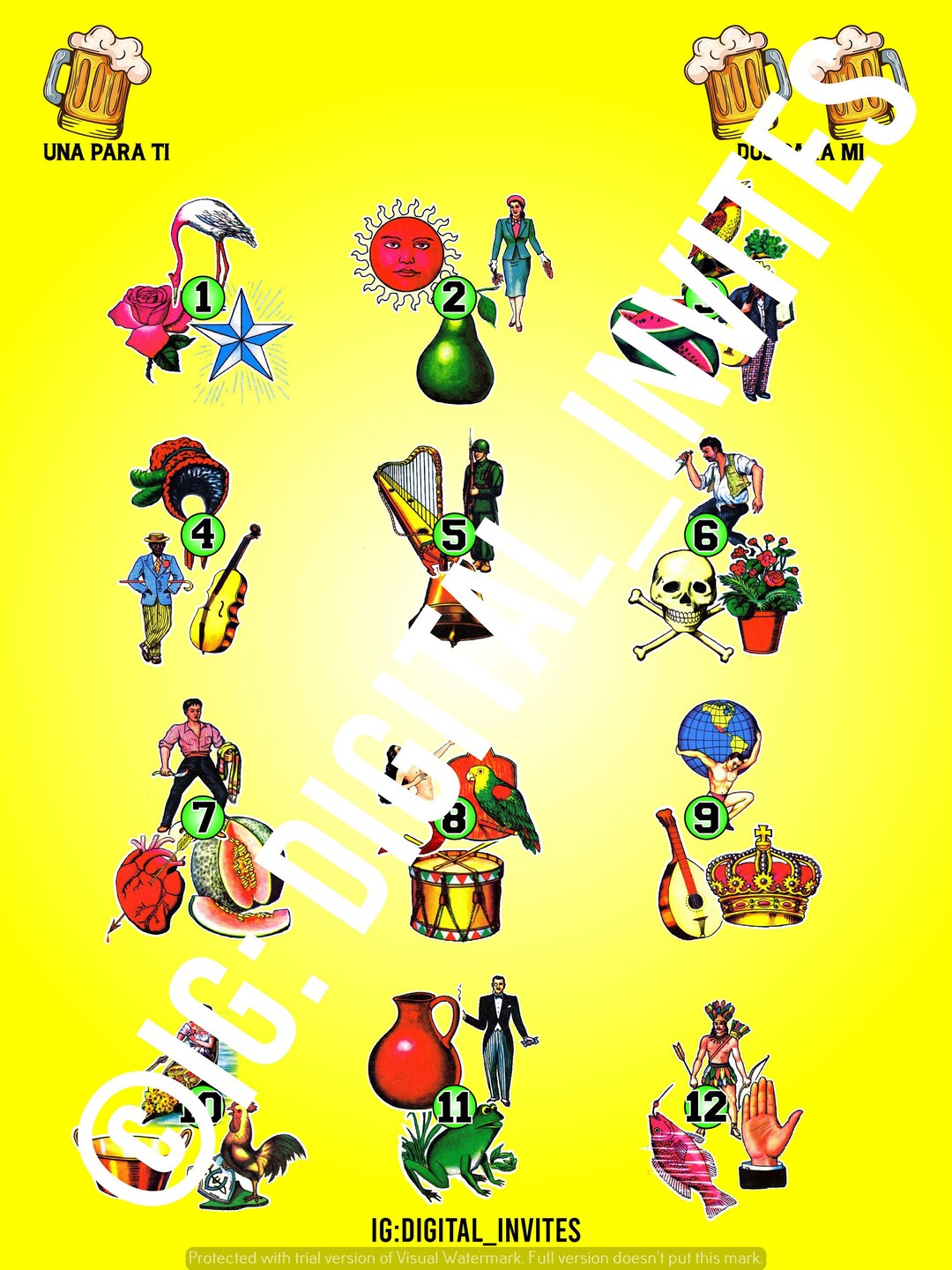 Loteria Board, Loteria, Loteria Tabla, Loteria Boards, Tablas De ...