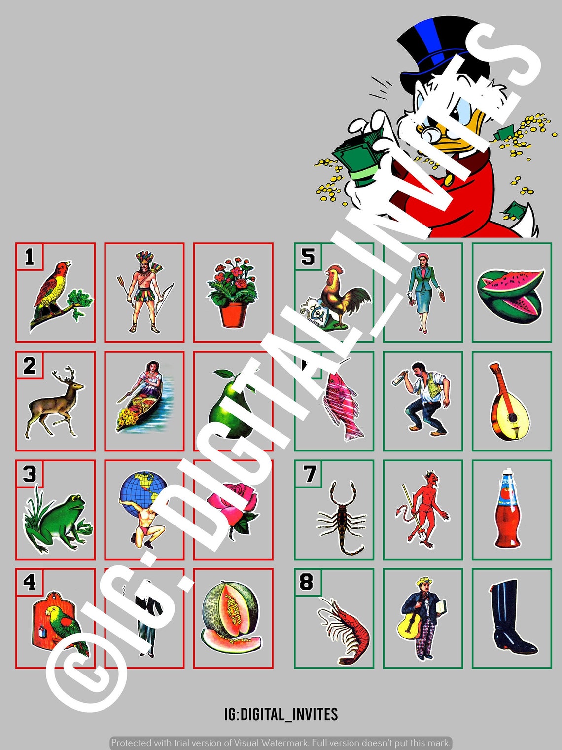 Loteria Board Loteria Loteria Tabla Loteria Boards Tablas - Etsy