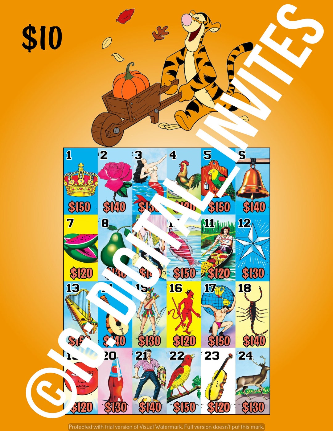 Loteria Boards, Loteria Board - Etsy