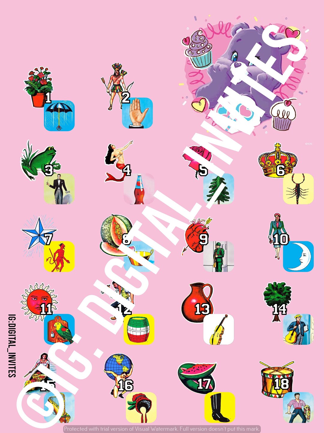 Loteria Board, Loteria, Loteria Tabla, Loteria Boards, Tablas De ...