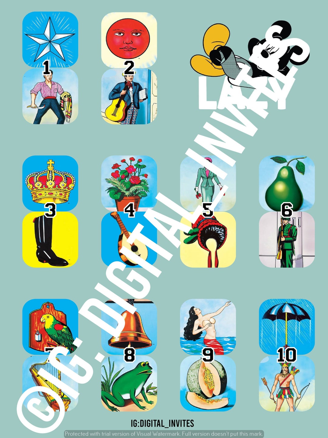 Loteria Board, Loteria, Loteria Tabla, Loteria Boards, Tablas De ...