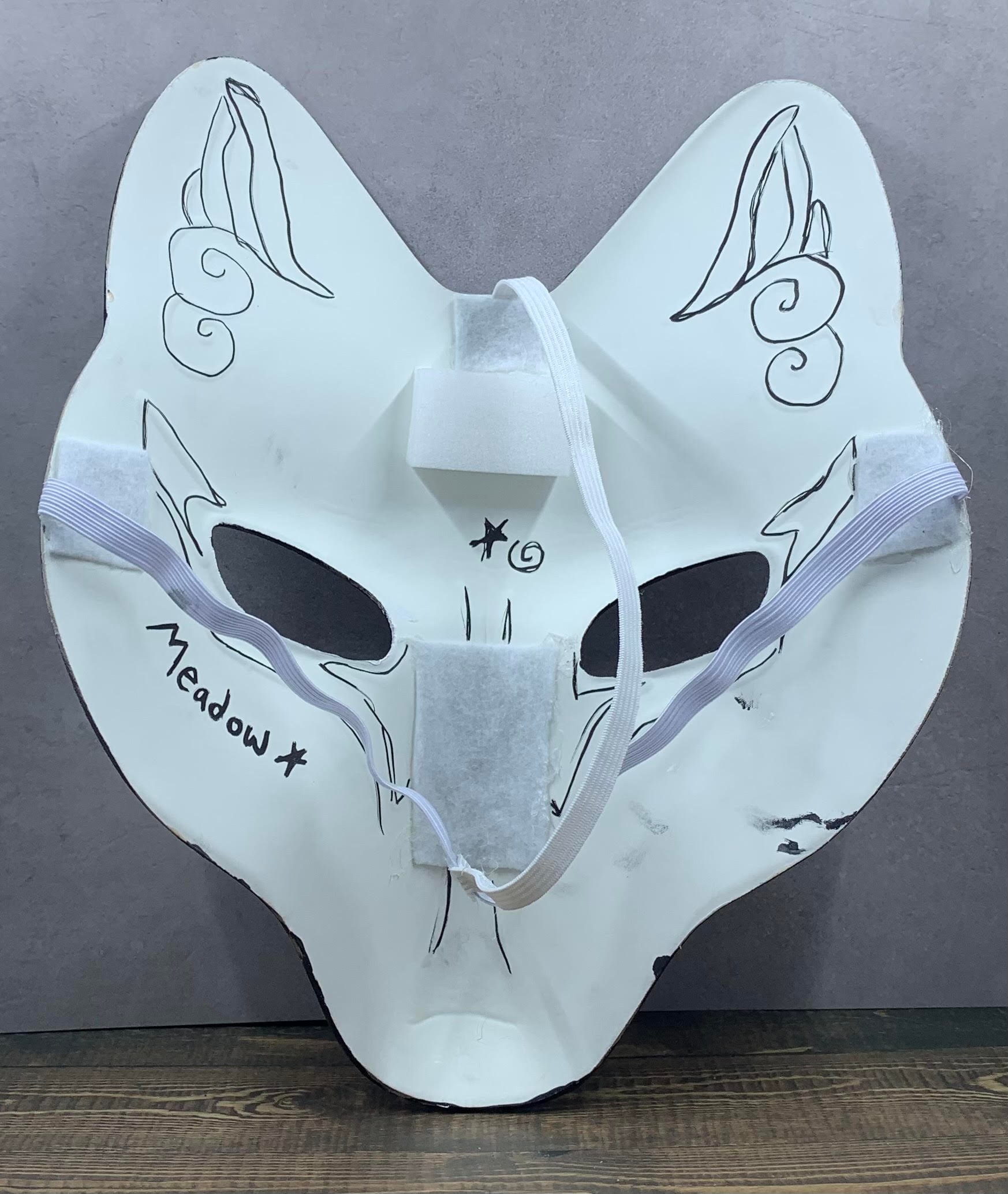 Silver Fox Mask - Etsy
