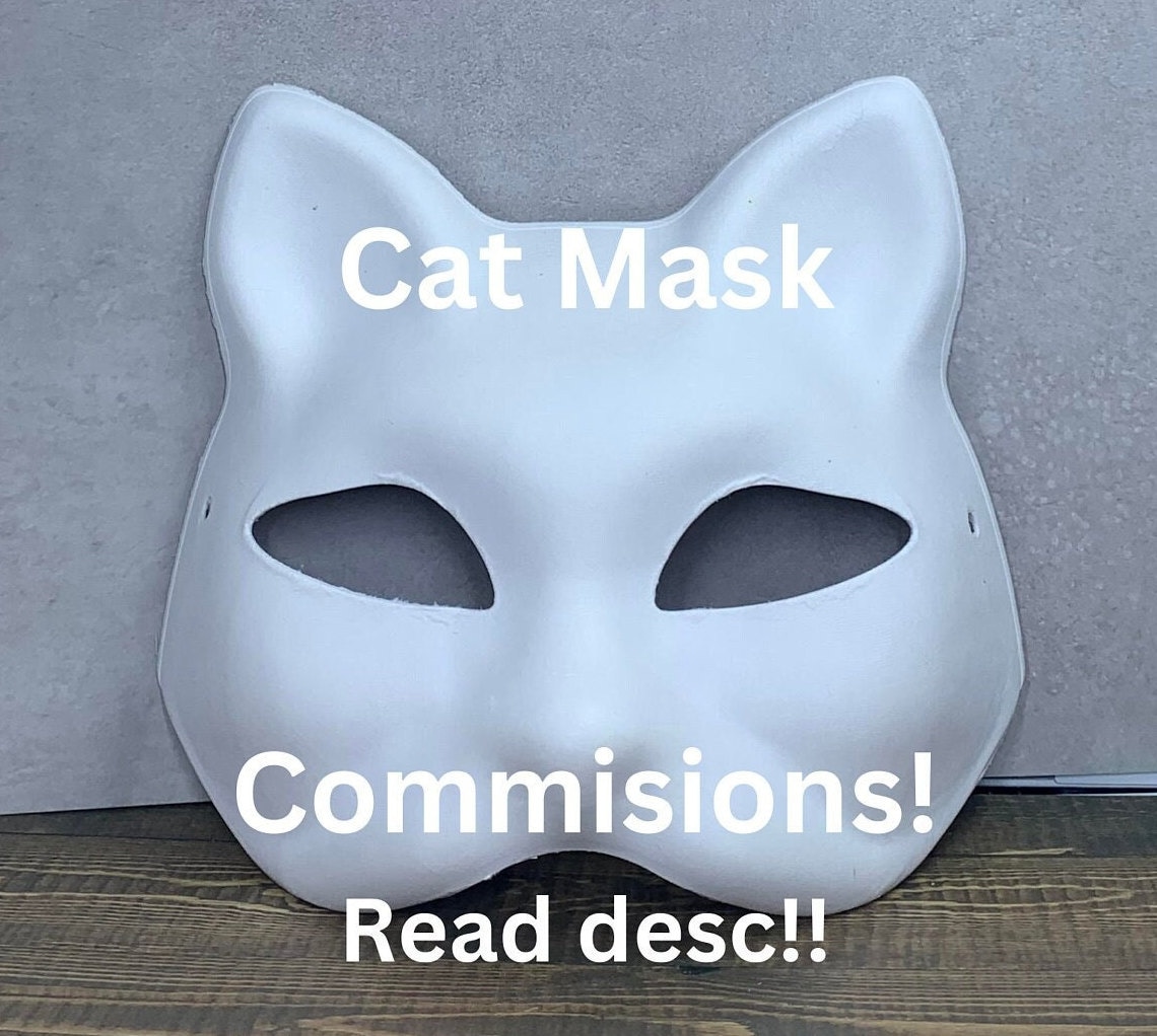 Cat Mask Commissions/custom Mask READ DESC - Etsy