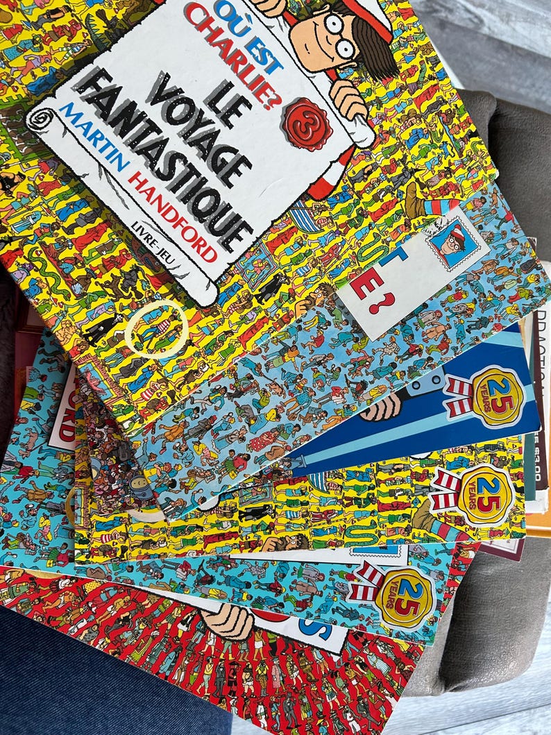 Vintage Where's Waldo Book Collection, French & English, 1993 - Etsy Canada