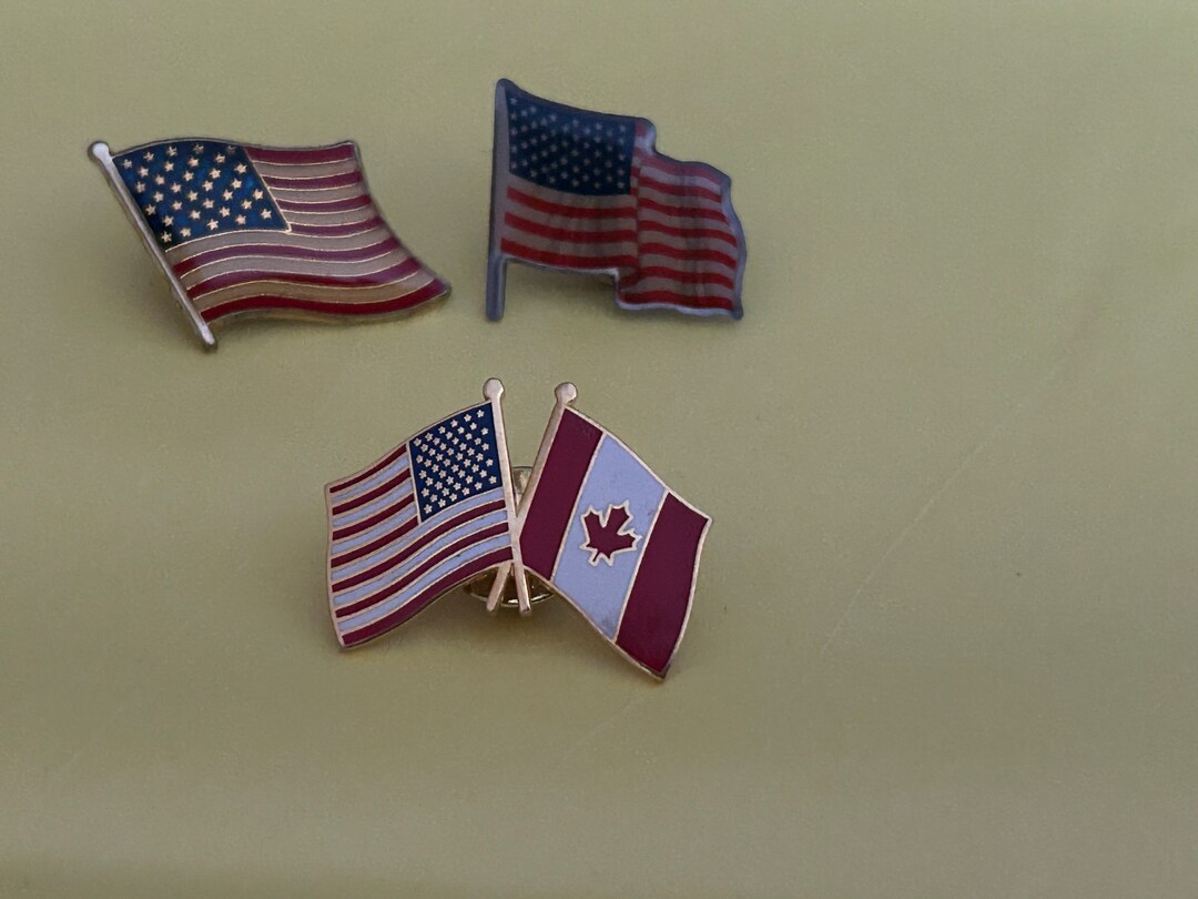 American Flag Pin, Independence Day Gift, Gift for Him, Military Hat ...