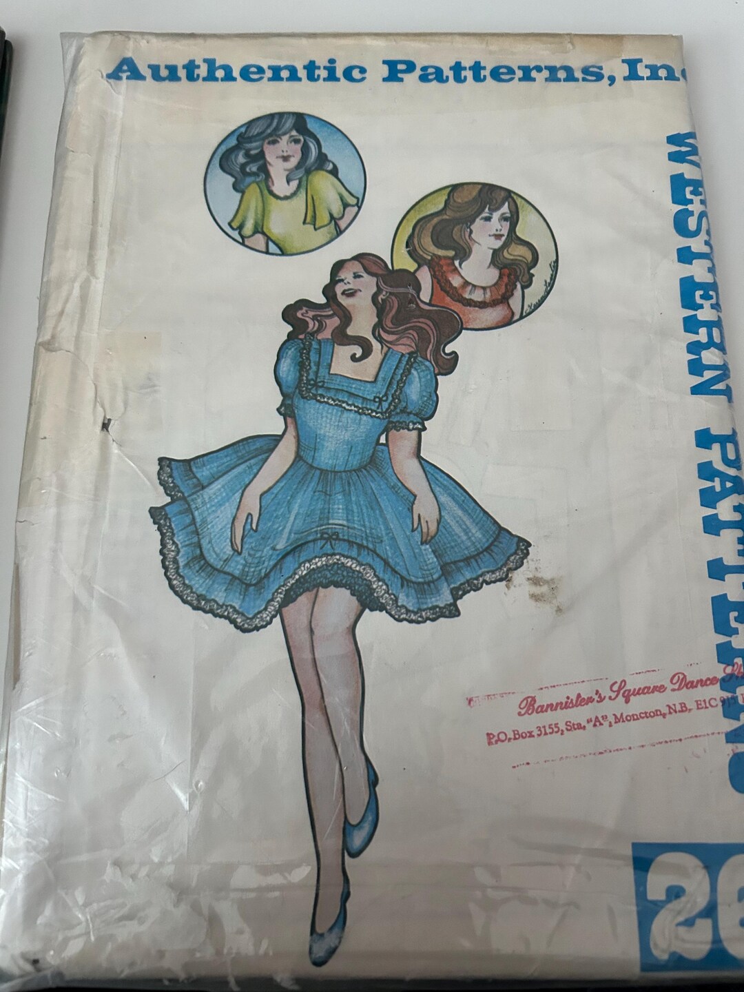 Vintage Authentic Patterns Dress Sewing Pattern (size 8) (PDF Pattern ...
