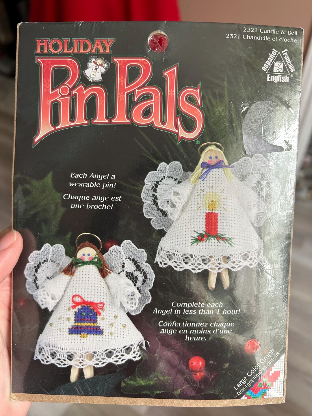 Leisure Arts Clothespin Angels, Christmas Angels, Vintage Christmas ...