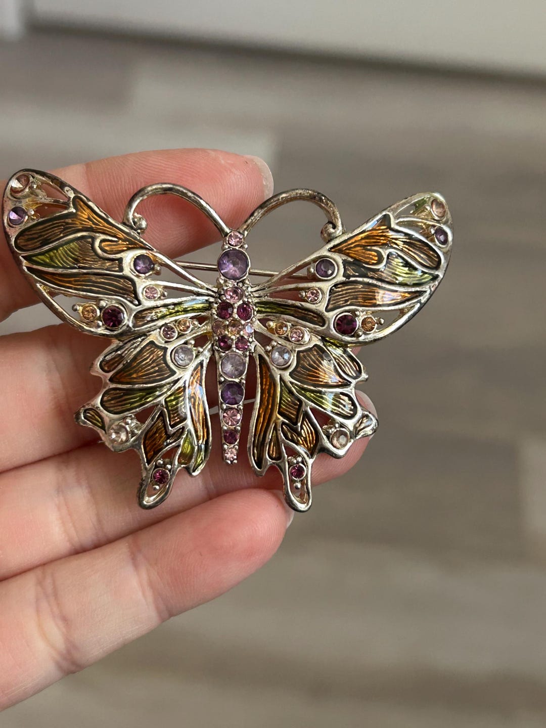 MONET Butterfly Brooch, Vintage Brooch, Gift for Her, Mother Day Brooch ...