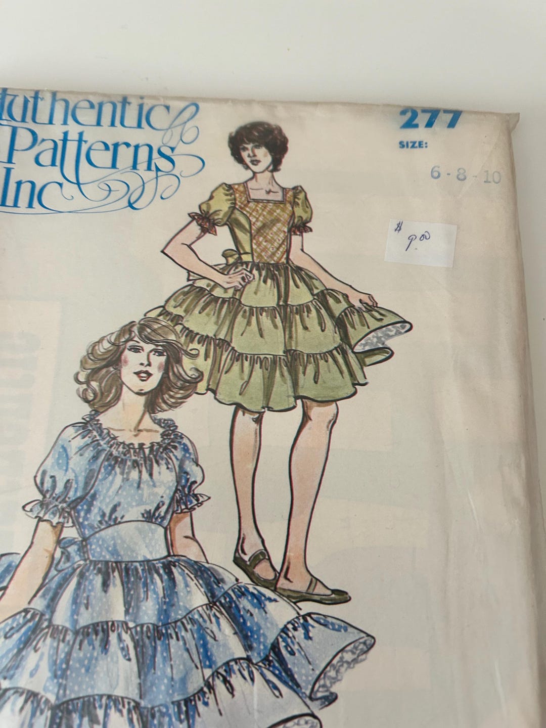 Vintage Authentic Patterns Dress Sewing Pattern (size 6-10) (PDF ...