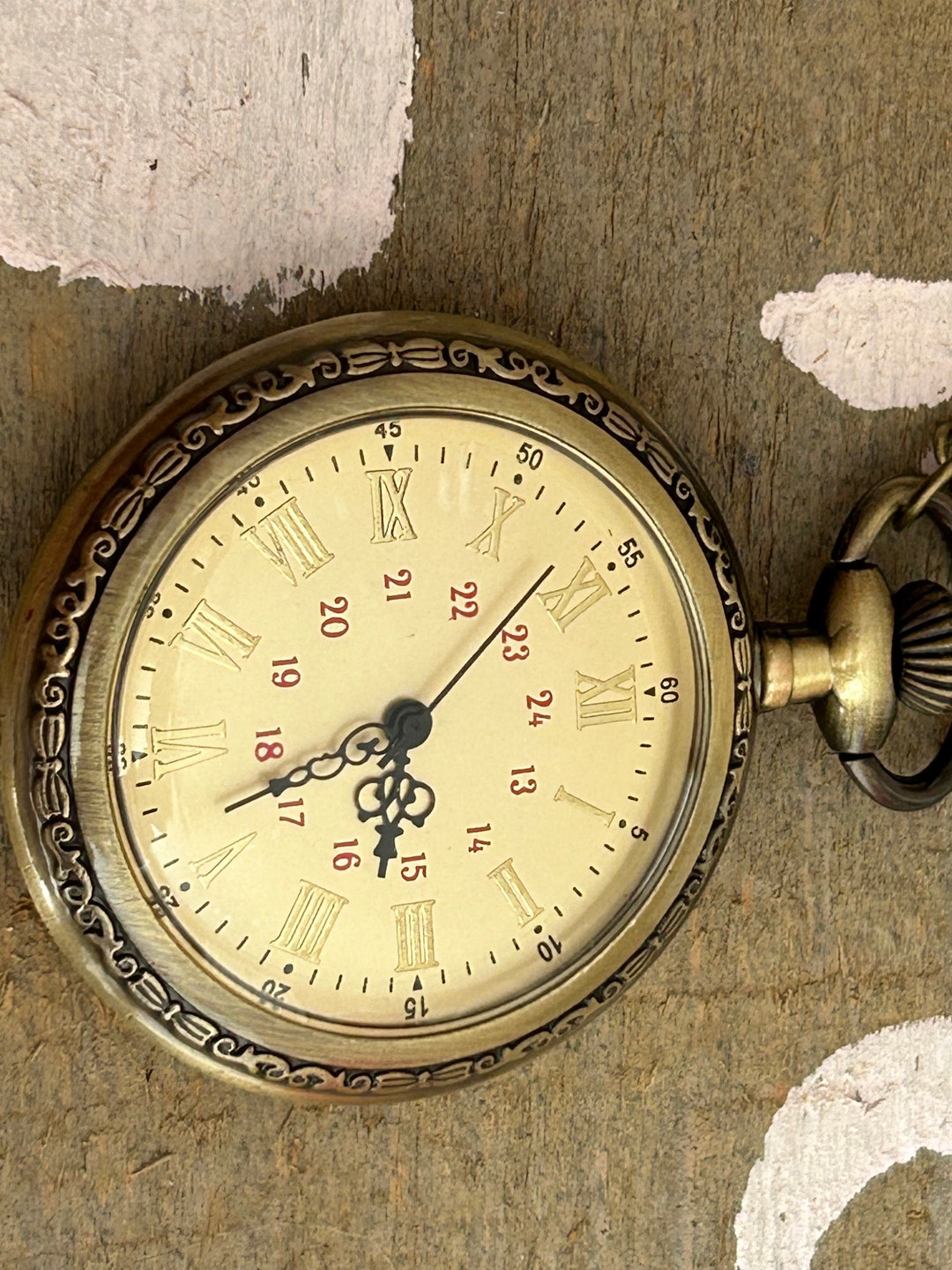 Vintage Antique Brass POCKET WATCH, Vintage Soldier, Engraved U.S ...
