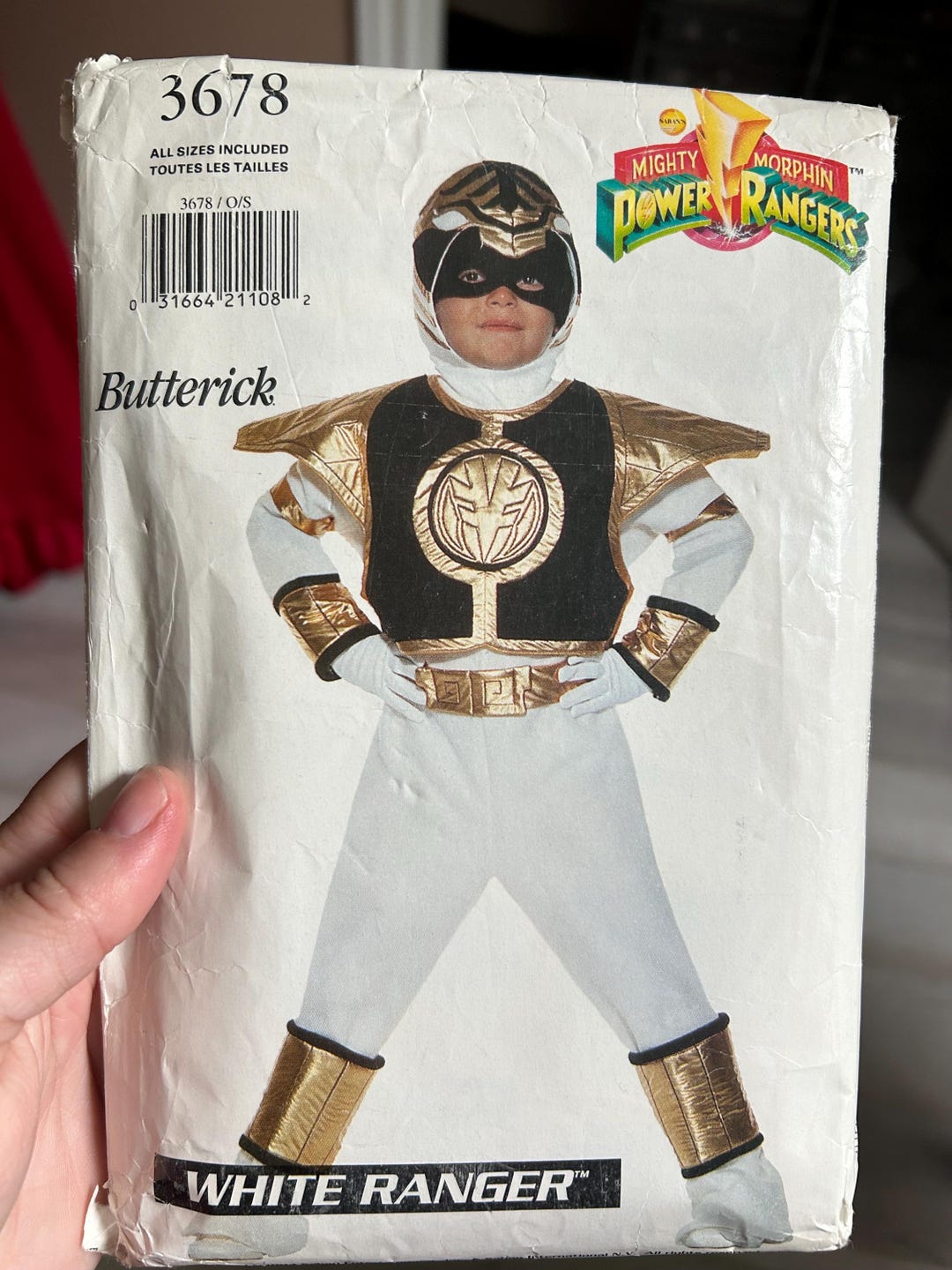 Vintage Power Rangers Costume Sewing Pattern: Butterick 3678 (PDF ...