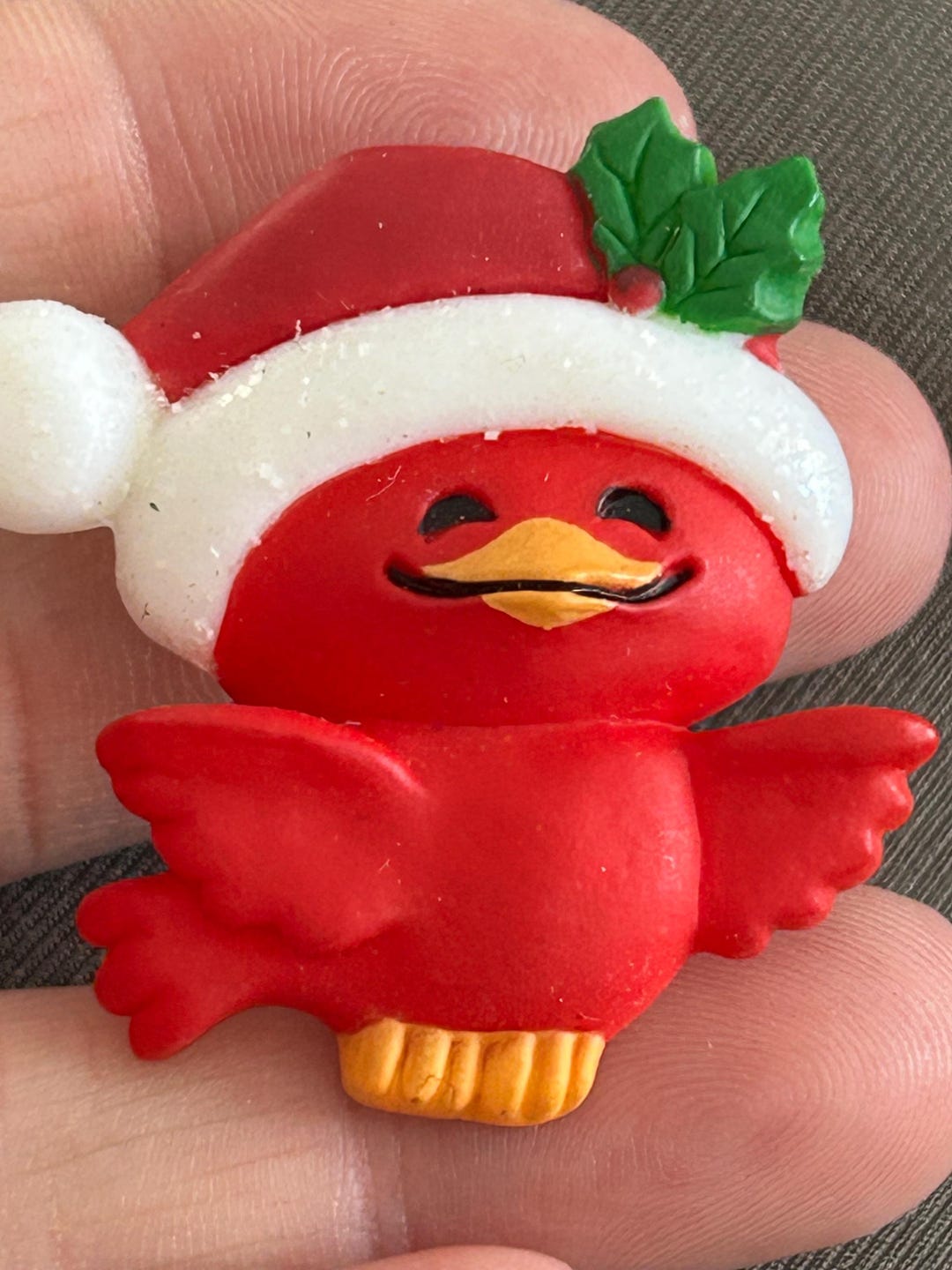 Swallow Red BIRD BROOCH, Sixties Retro BIRD Brooch, Bird Jewelry, Bird ...