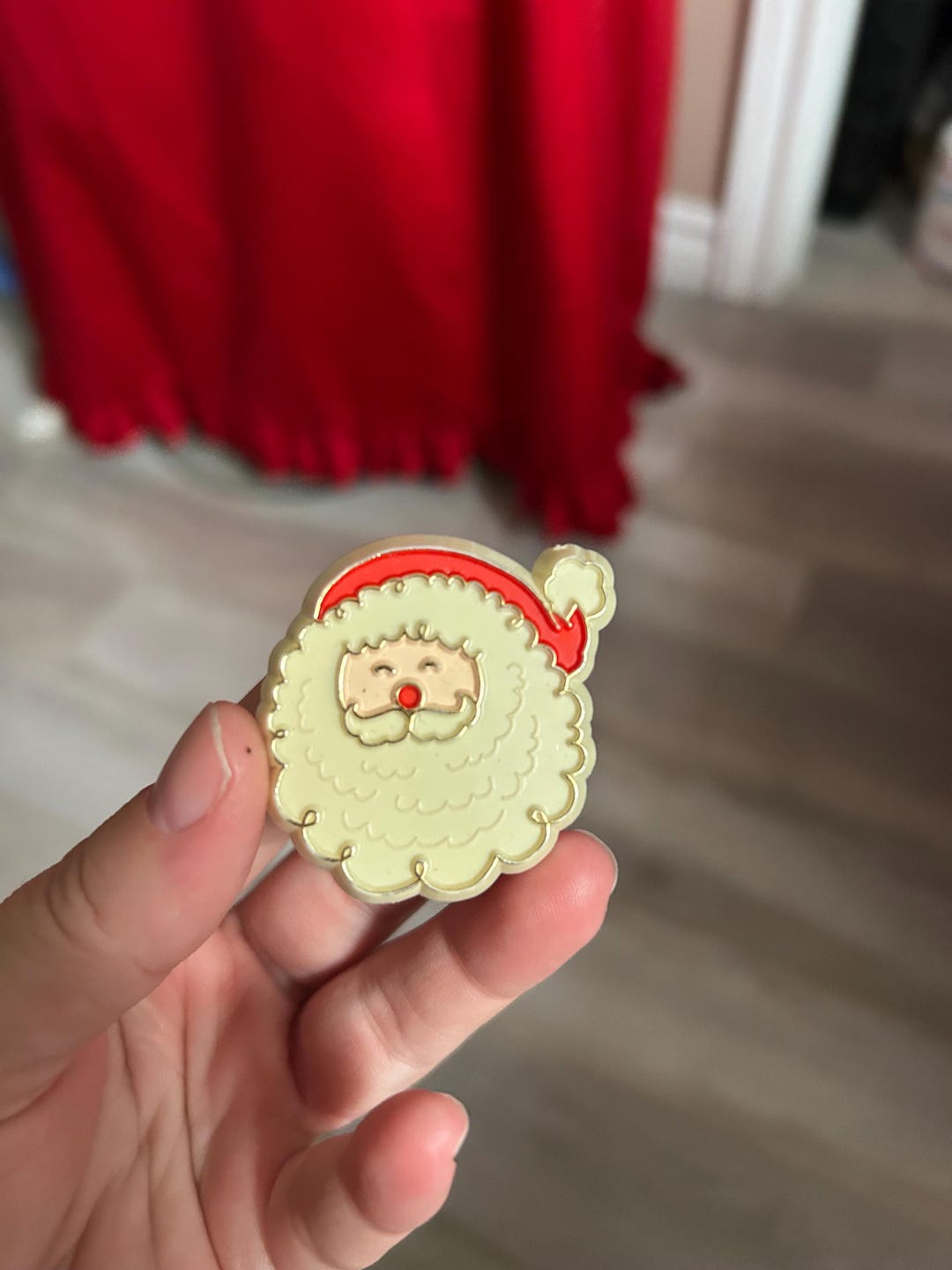 Vintage Enamel Santa Pin, Ugly Christmas Sweater Accessory - Etsy