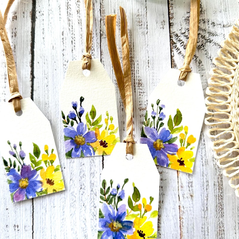 Hand Painted Tags - Etsy