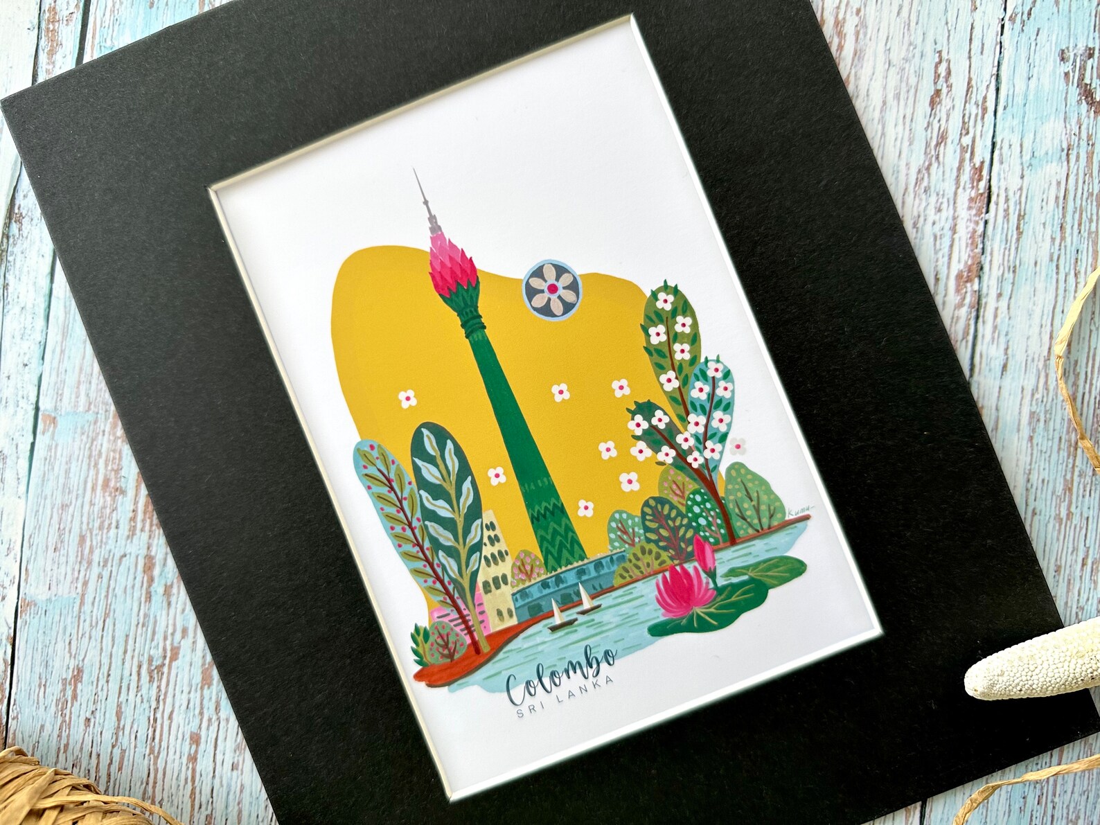 Art Print, Wall Art, City Painting, Colombo City Illustration, Sri ...