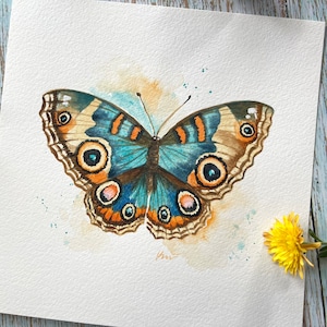 8x8 Original Hand Painted Watercolor Illustration - Etsy
