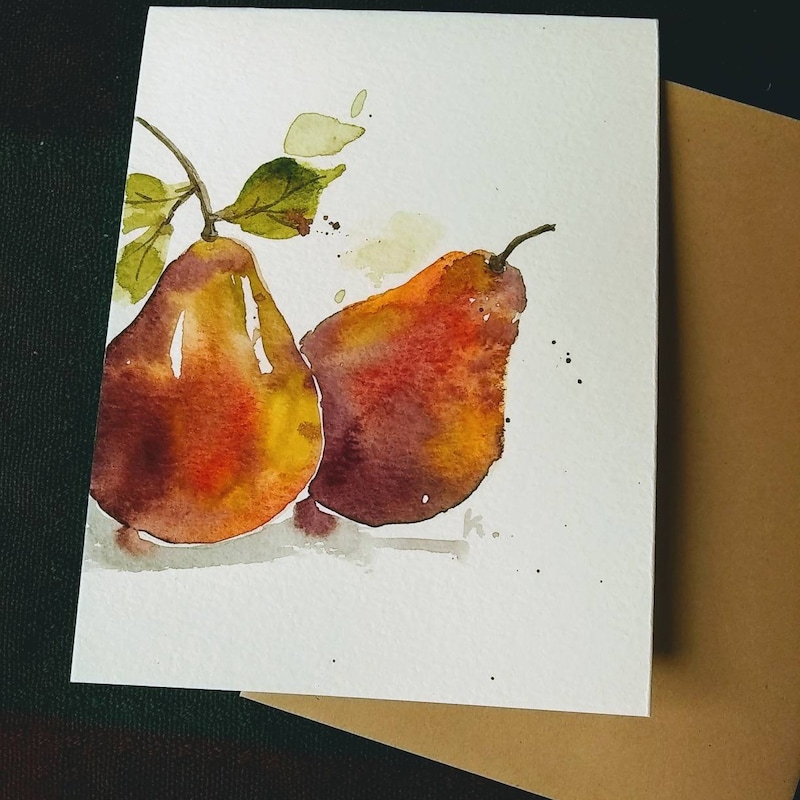 Painted Pears - Etsy