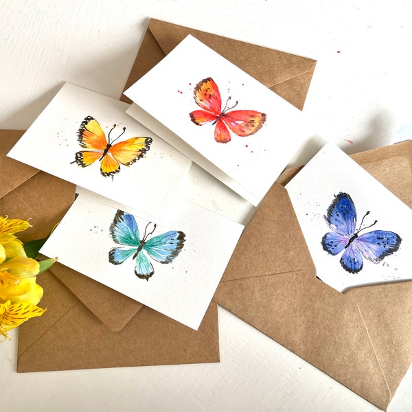 Hand Painted Cards - Etsy