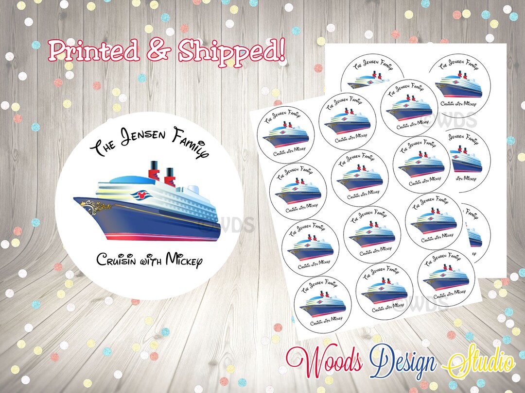 Disney Cruise Sticker, Exchange Stickers, Custom Personalized, Printed ...