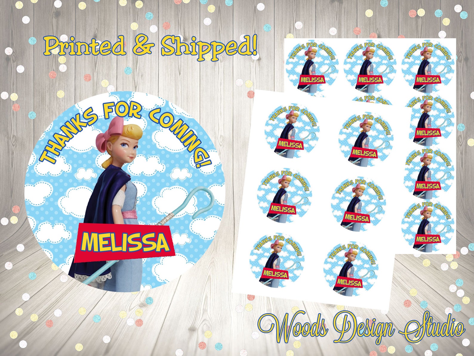 Toy Story Jessie Woody // Personalized // Printed & Shipped // Thank ...