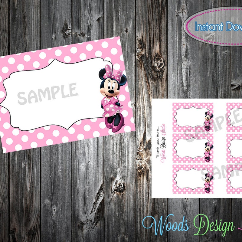 Minnie Food Labels - Etsy